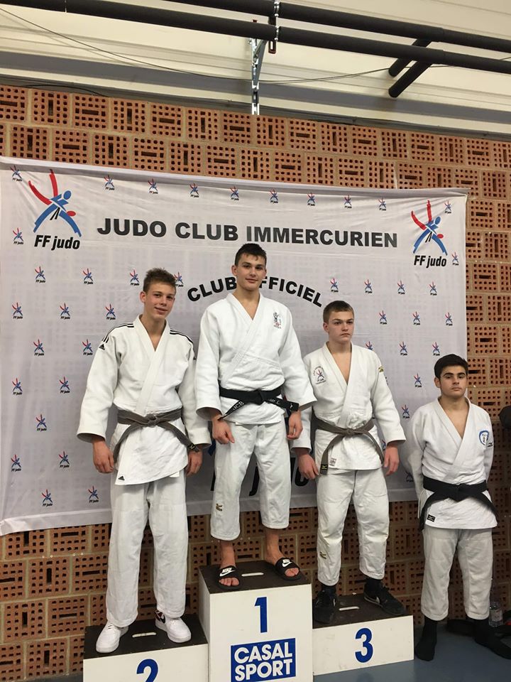 Lucas Merlier 1er au championnat Départemental - Judo Club Baudimont Arras